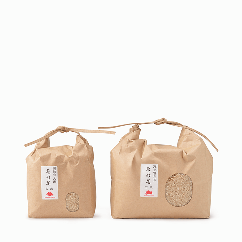 【momoGファーム】2024年完熟雪見米 亀の尾[玄米]1kg/2kg – 15/e organic