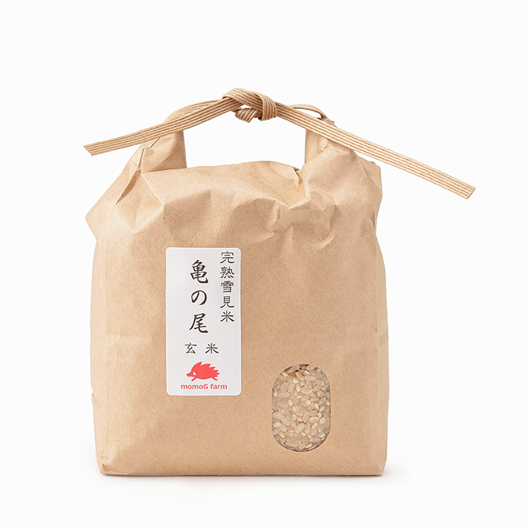 【momoGファーム】2024年完熟雪見米 亀の尾[玄米]1kg/2kg – 15/e organic